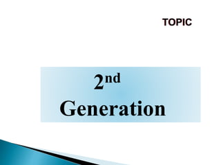 2nd generation of computer | PPTX