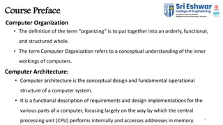 Computer Architecture and Organiaztion- intro | PPT