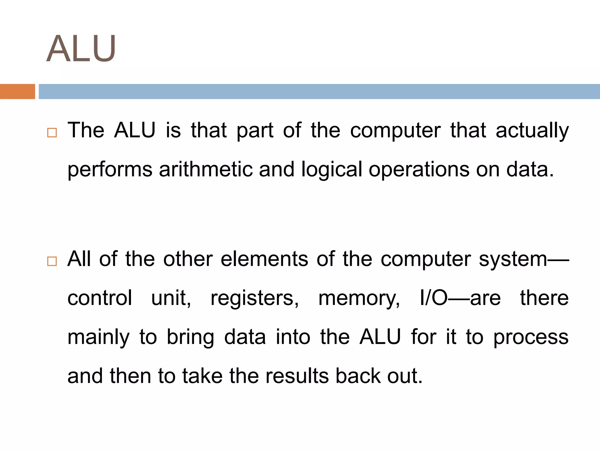 CAO-Unit-I.pptx | Data Storage and Warehousing | Computing