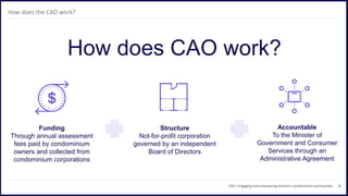 CAO presentation for condo communities - FR | PPTX