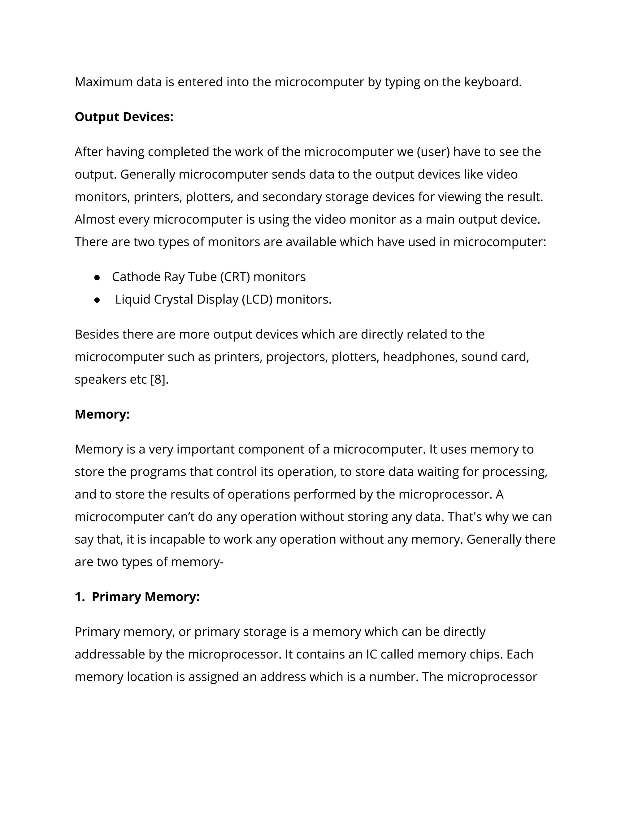 The Basic Configuration of a Microcomputer | PDF