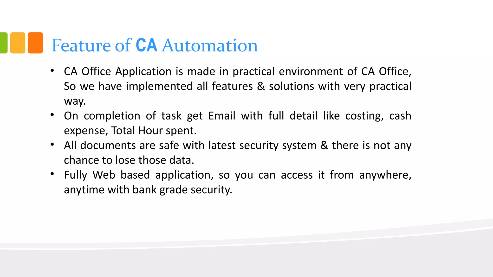 Ca office automation | PPTX