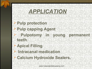 Caoh2 /endodontic courses | PPT