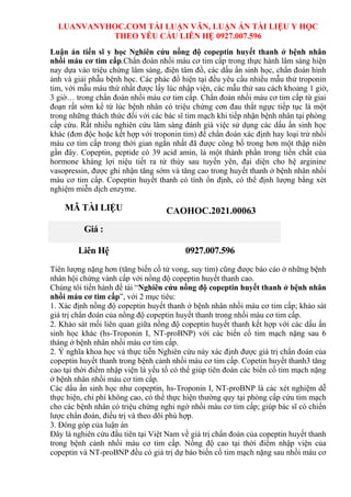 Nghiên cứu nồng độ copeptin huyết thanh ở bệnh nhân nhồi máu cơ tim cấp | DOCX