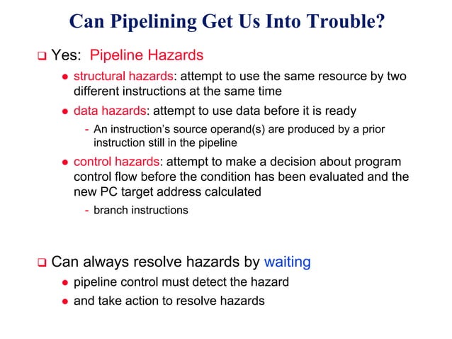 Instruction Pipeline Computer Architecture Pptx Computing Technology And Computing