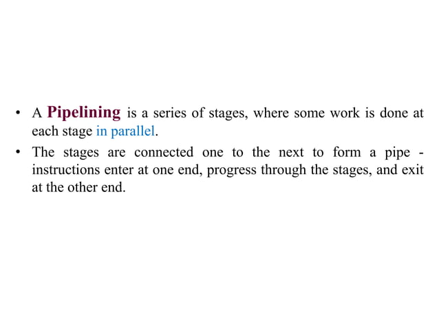 Instruction Pipeline Computer Architecture Pptx Computing