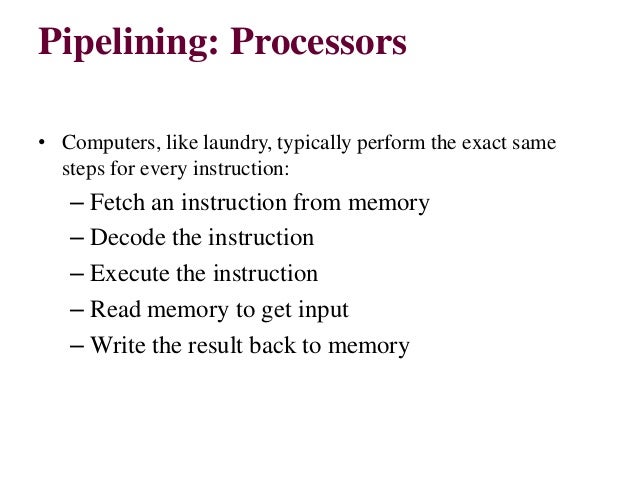 Instruction pipeline: Computer Architecture Instruction pipeline: Computer Architecture