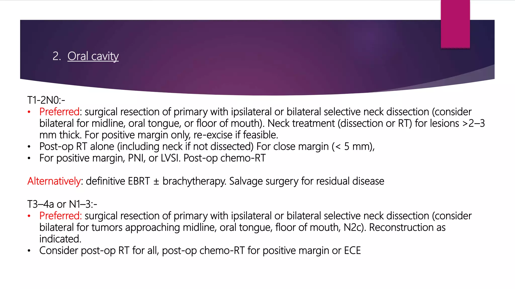 Ca Oral Cavity Management Pptx