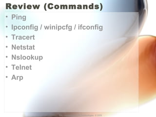 Computer Architecture - Software - Lessons 11-12 - Windows networking and the Internet - Eric ...
