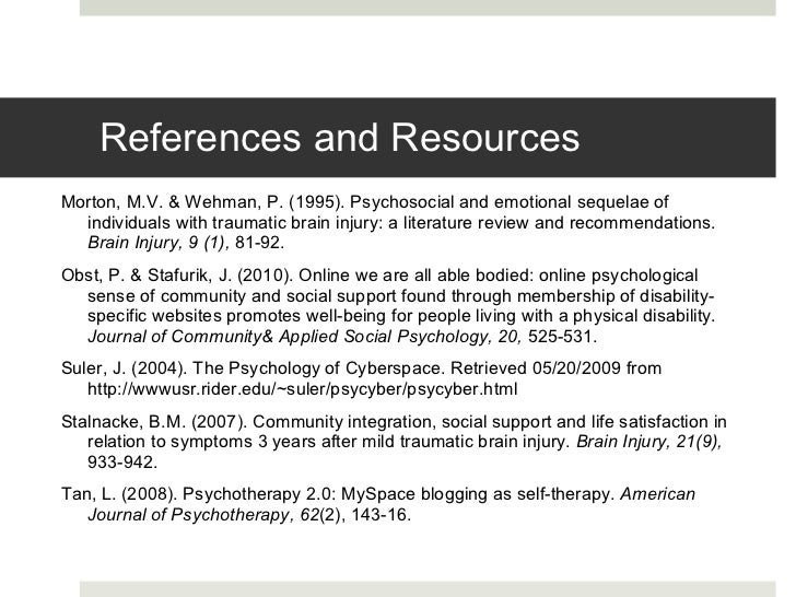 Using Facebook for Social Networking after Acquired Brain Injury (CAO…