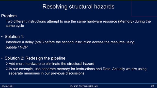 Computer Architecture - Data Path & Pipeline Hazards | PPTX | Operating Systems | Computer ...