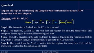 Computer Architecture - Data Path & Pipeline Hazards | PPTX