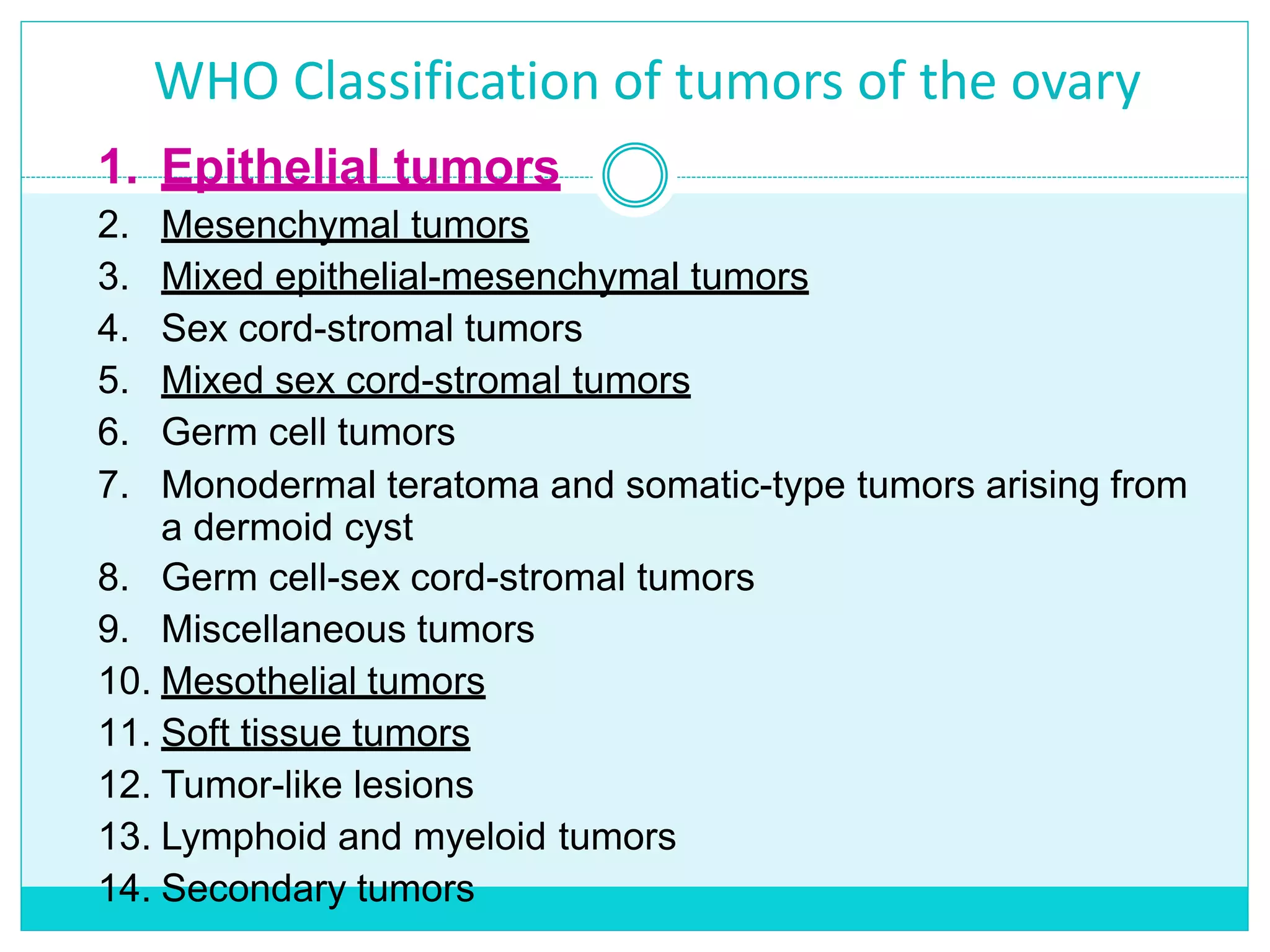 Ca ovary staging(AJCC 8th Edition& FIGO 2014) and classification | PPTX