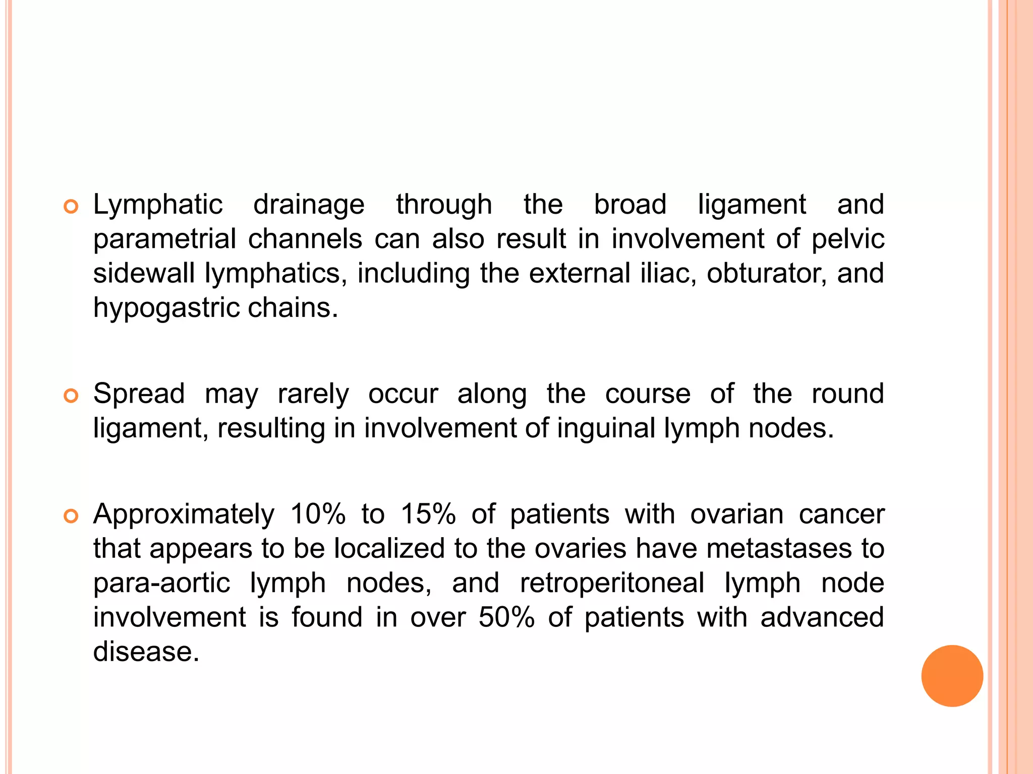 Ca ovary staging etiology pathogenesis | PPTX