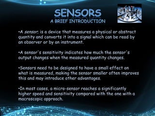 Capacitive Sensors | PPTX