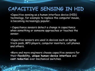 Capacitive Sensors | PPTX