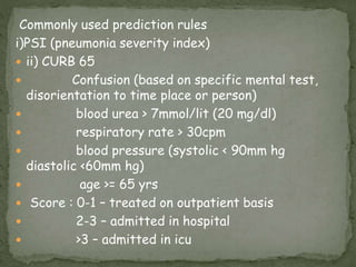 Community acquired pneumonia | PPTX