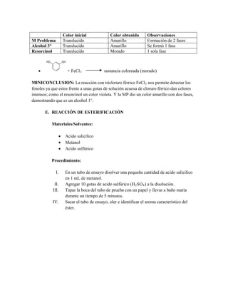 Cap. 9 Reacción de alcoholes y fenoles | PDF