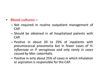 Community Acquired Pneumonia | PPTX