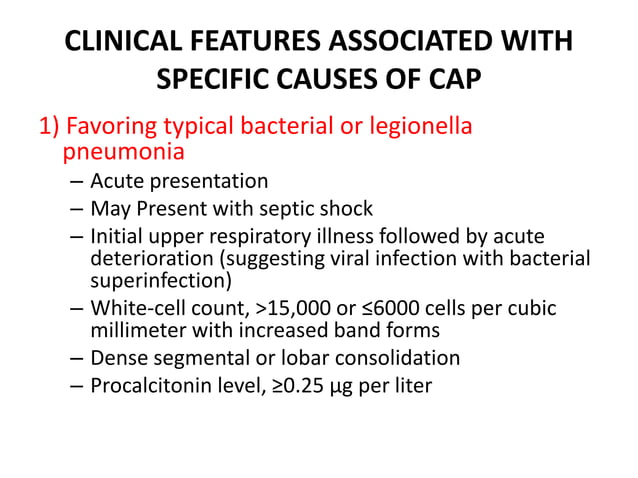 Community Acquired Pneumonia | PPTX | Infectious Diseases | Diseases ...