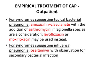 Community Acquired Pneumonia | PPTX