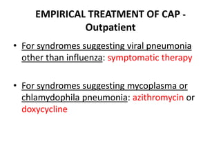 Community Acquired Pneumonia | PPTX