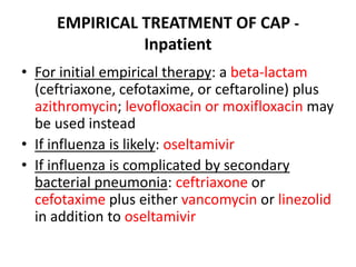 Community Acquired Pneumonia | PPTX