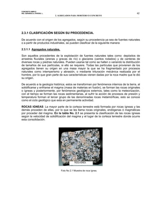 Cap. 02 agregados para mortero y concreto | PDF