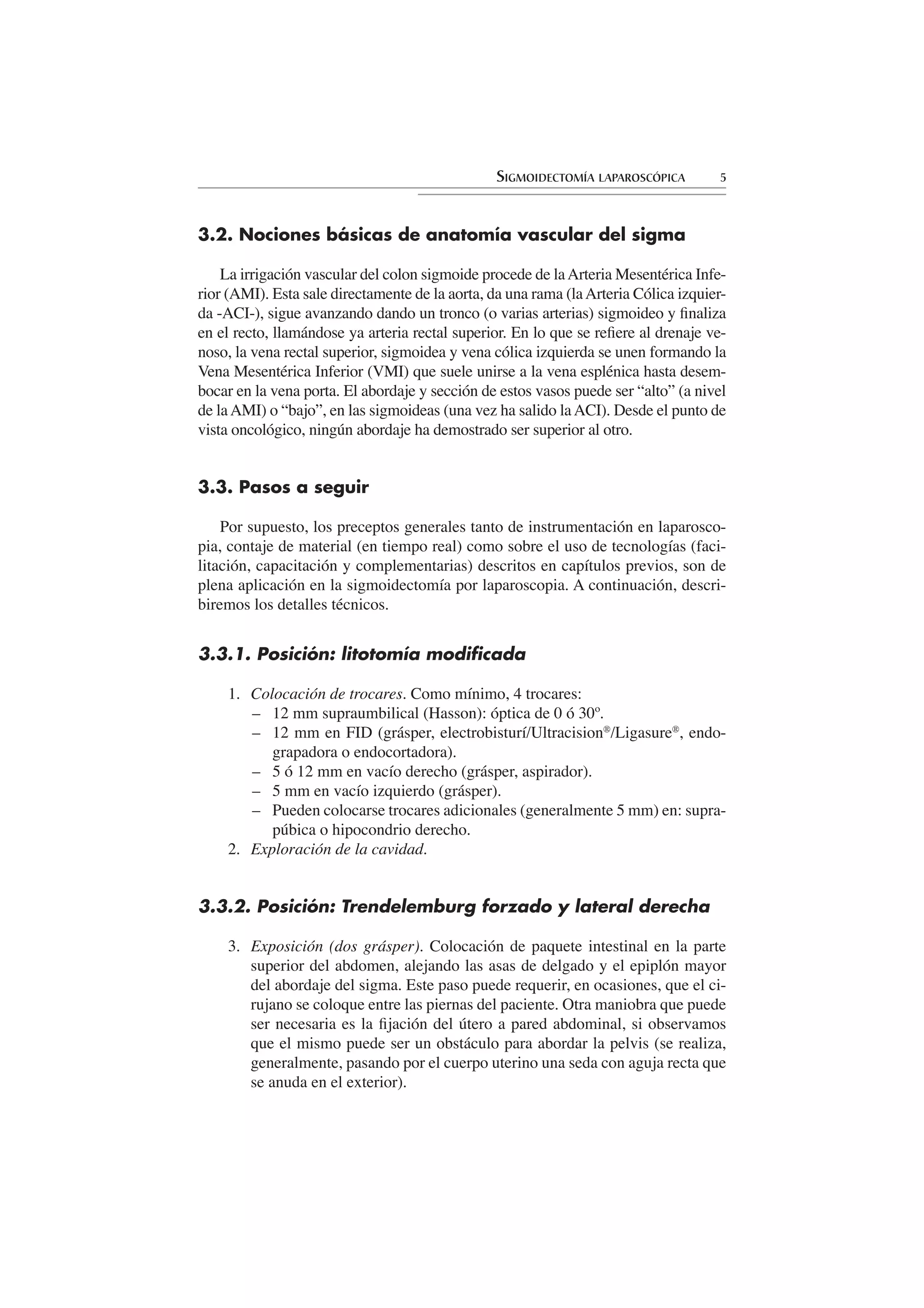 Sigmoidectomía laparoscopica | PDF