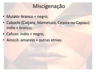 Cap. 3 - População brasileira (7º ano) | PPT