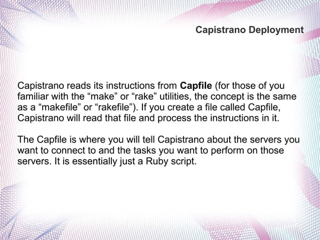CAPISTRANO | PPT