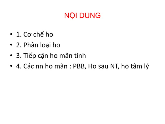 CẬP NHẬT VỀ TIẾP CẬN HO TRẺ EM | PPT