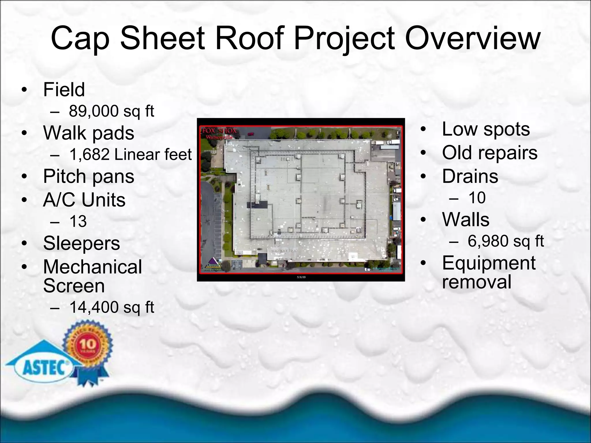 Astec Cap Sheet Roofing Project | PPT