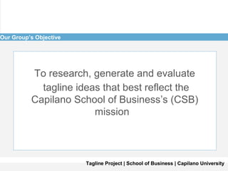 Capilano University School of Business Slogan | PPT | Secondary ...