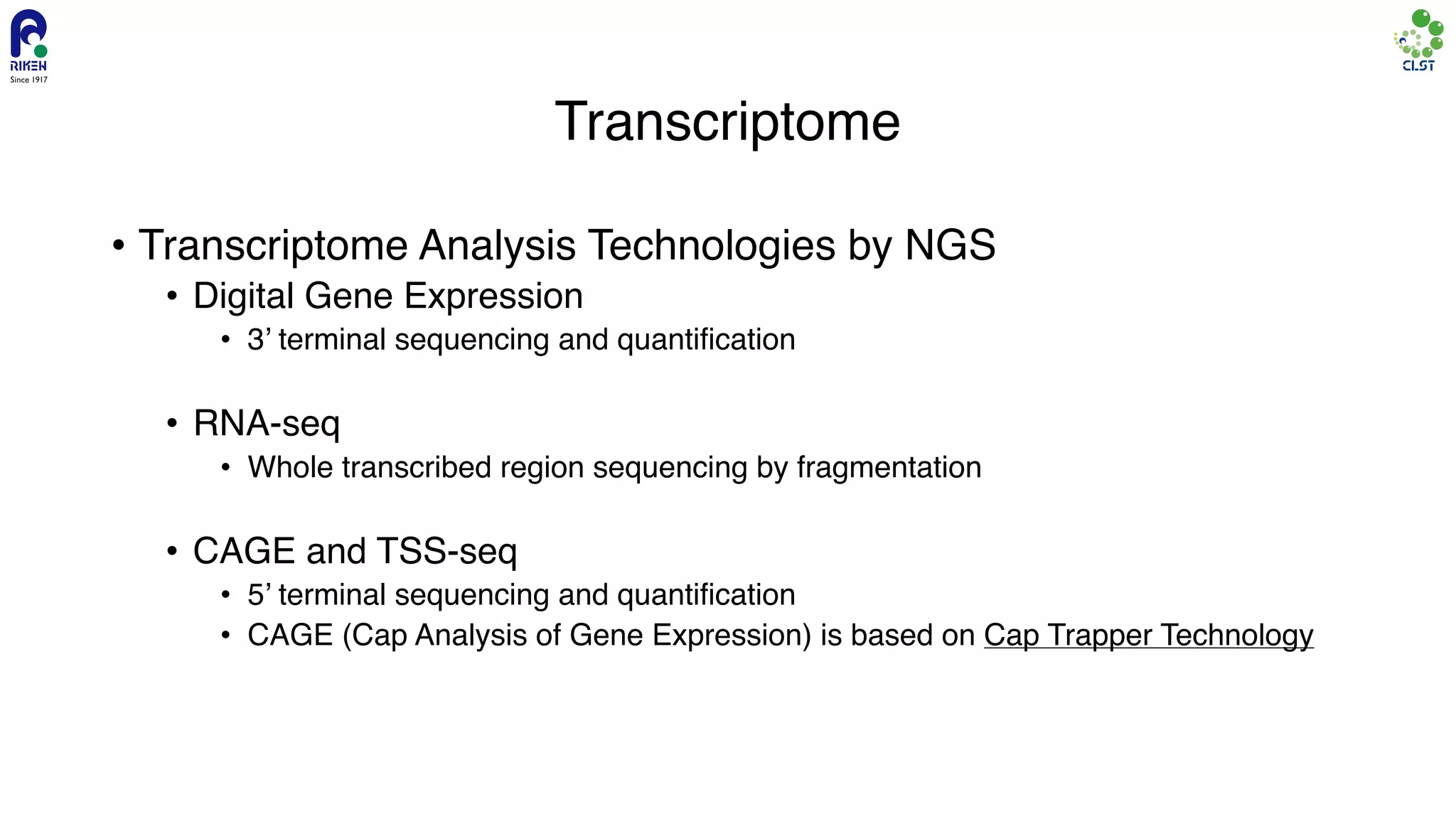 CAP Trapper Technologies and Applications, CAP Analysis of Gene ...