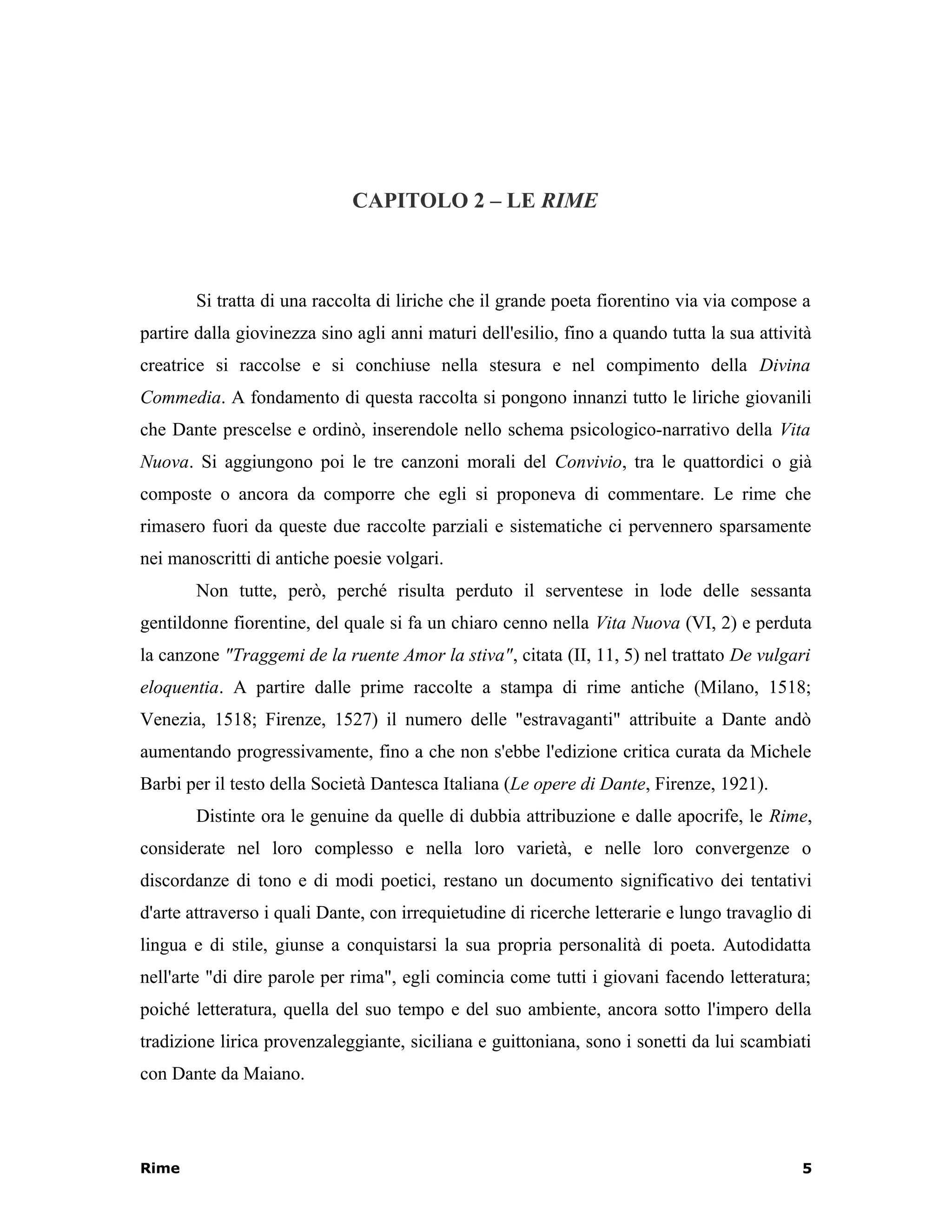 CAPITOLO 2 – LE RIME | PDF