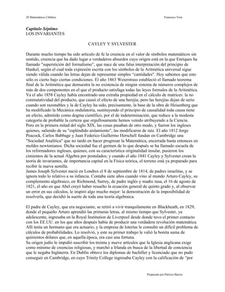 LOS INVARIANTES: CAYLEY Y SYLVESTER | PDF