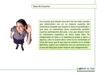 Cap 10 clasificacion de usuarios y redes sociales | PPTX
