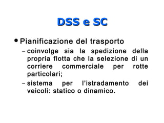 Decision Support System (DSS) per la Supply Chain | PPT
