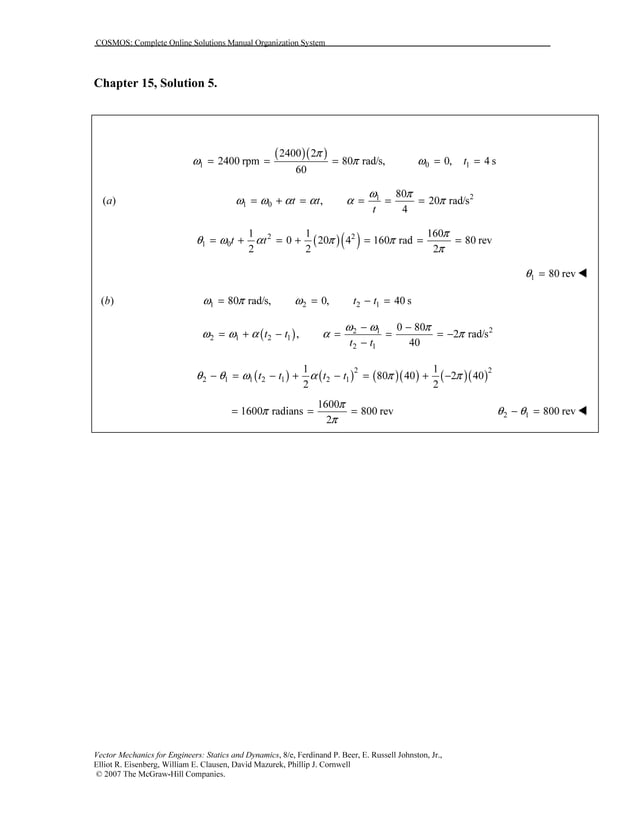 solucionario mecanica vectorial para ingenieros - beer & johnston (dinamica) 7ma edicion Cap 15 ...