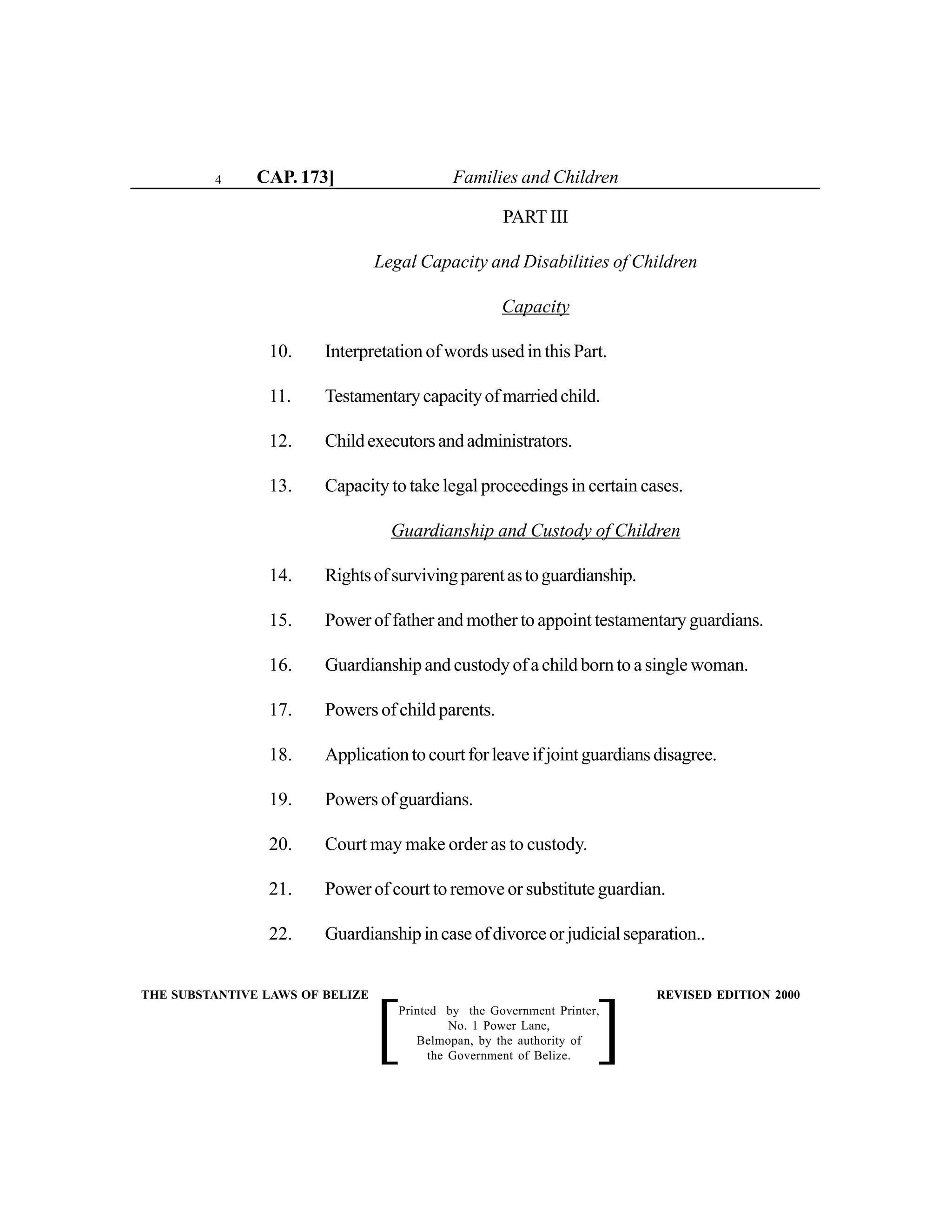 Families and Children Act - Cap173 | PDF