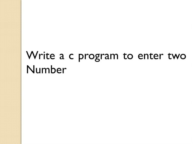 basic of c programming practicals....... | PPT