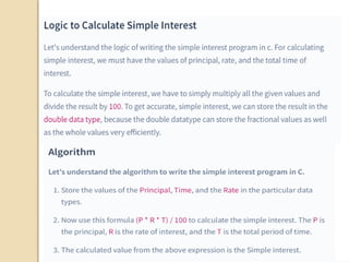 Practice of c PROGRAMMING logics and concepts | PPT