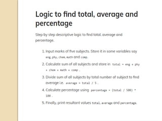 Practice of c PROGRAMMING logics and concepts | PPT