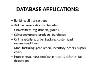 Basic of Database Management System(DBMS) | PPT