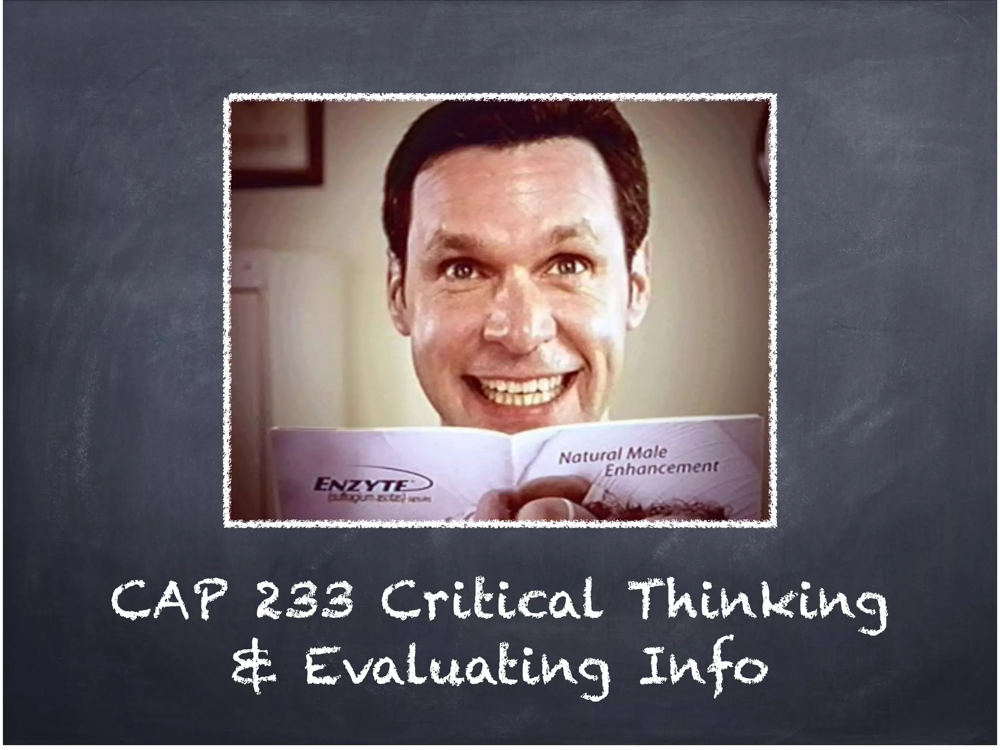 Cap 233 Critical Thinking Evaluating Info Pdf