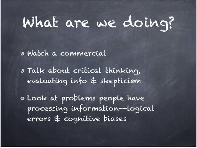 Cap 233 critical_thinking_evaluating_info | PPT
