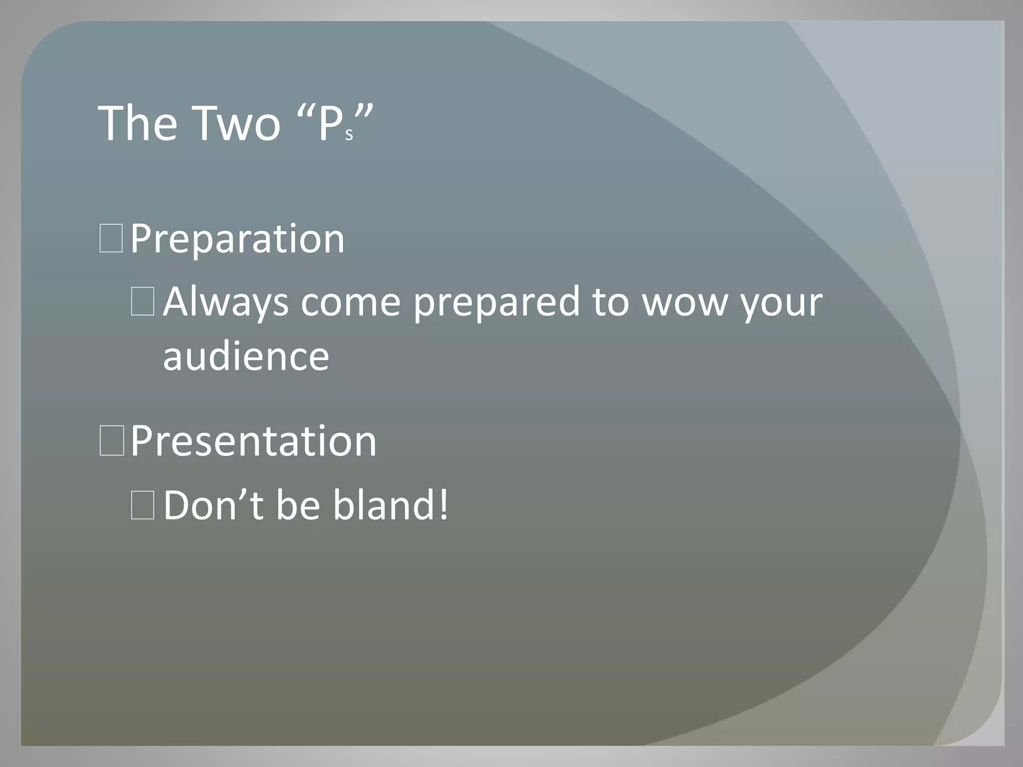 The Art Of An Effective Presentation | PPTX