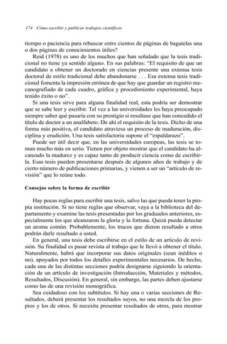 Cómo escribir una tesis | PDF