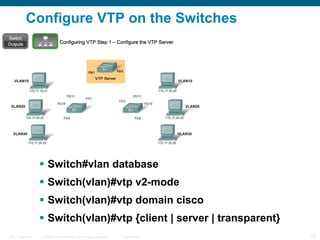 Cap4 implementing vtp | PPT | Computer Networking | Computing